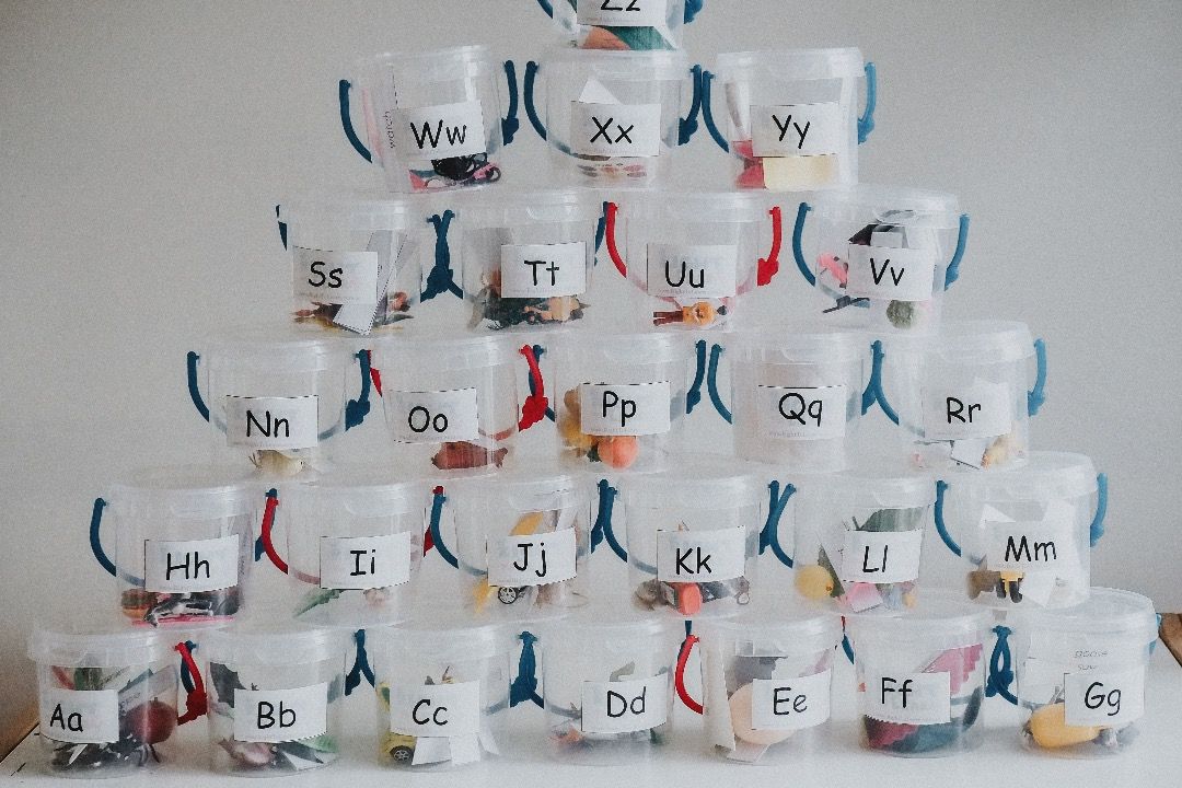 PHONICS ALPHABET / LETTER SOUND TUBS / MONTESSORI, Hobbies & Toys, Toys ...