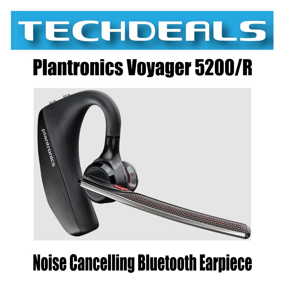 Plantronics Voyager 5200/R Noise Cancelling Bluetooth Earpiece, Audio ...
