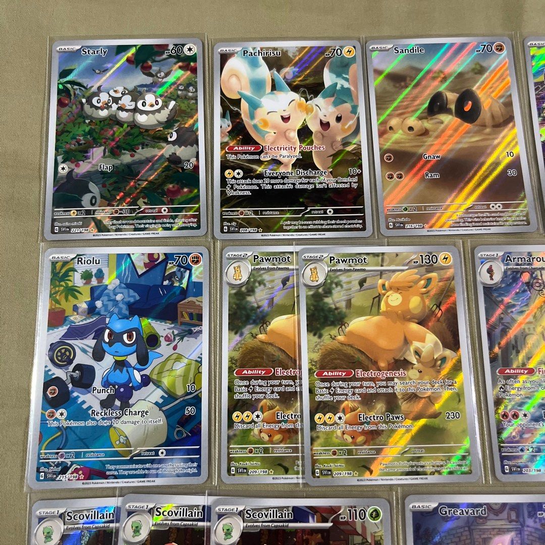 Pokemon Scarlet Violet Assorted Illustration Rare Cards TCG, Hobbies ...