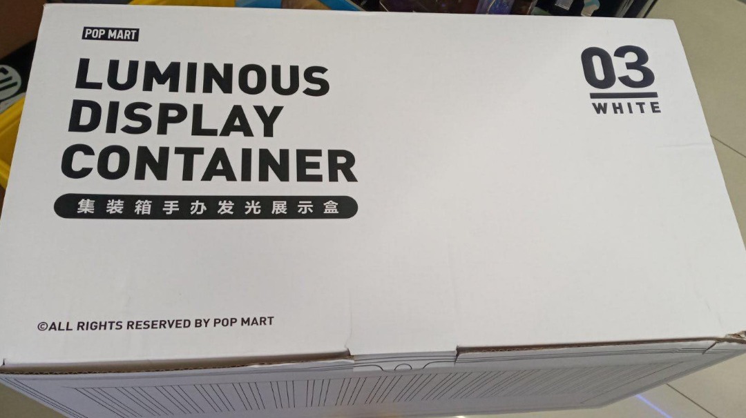Popmart Luminous Display Container White on Carousell