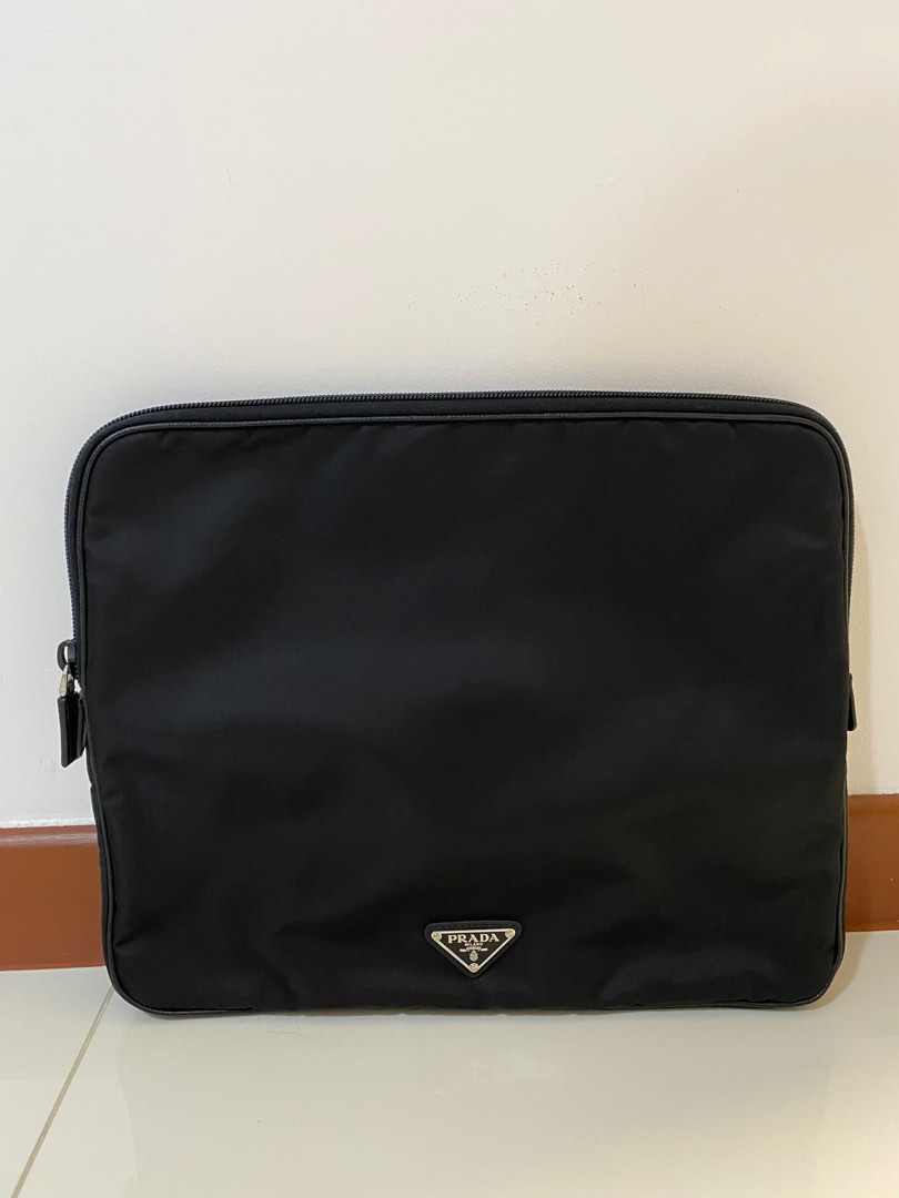 Prada Nylon Laptop Briefcase, Luxury, Bags & Wallets on Carousell