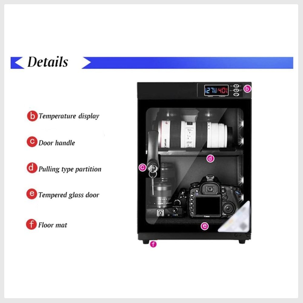 PreAsion 100L 5 Layers Electronic Dry Cabinet Camera Storage Cabinet ...