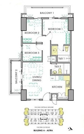 Prisma residences 3br rfo condo in pasig blvd nr rizal medical center ...
