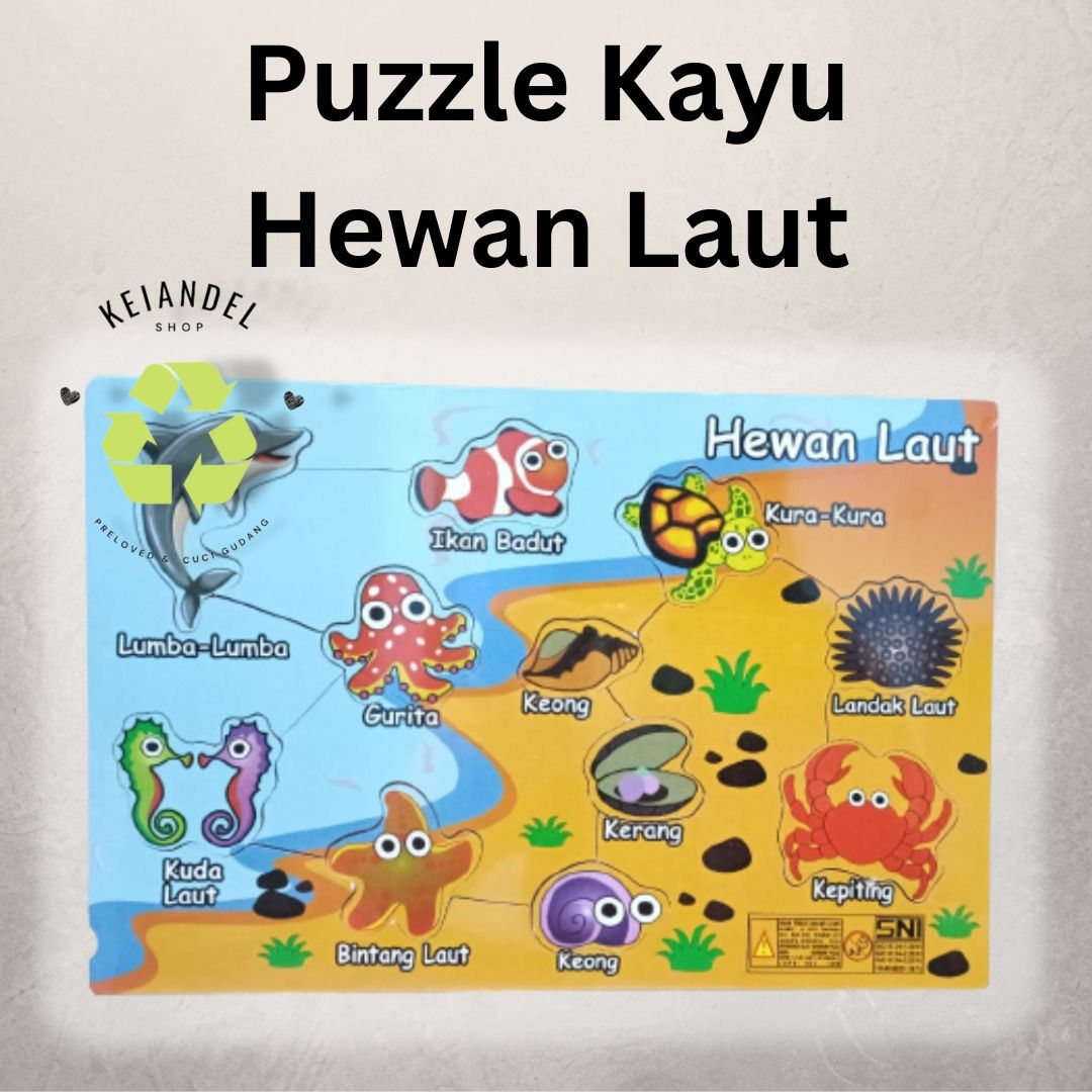 Puzzle Kayu Transportasi Anatomi Hewan Laut Mainan Edukasi Anak SNI on ... Puzzle Kayu Transportasi Anatomi Hewan Laut Mainan Edukasi Anak SNI on ...