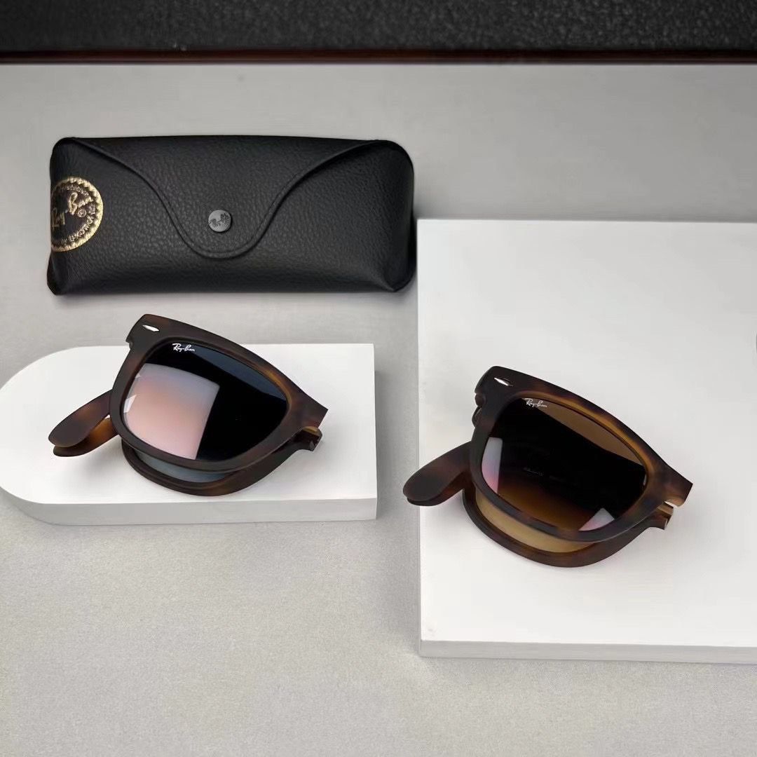 RayBan RB4105 Folding Wayferer, Men's Fashion, Watches & Accessories ...