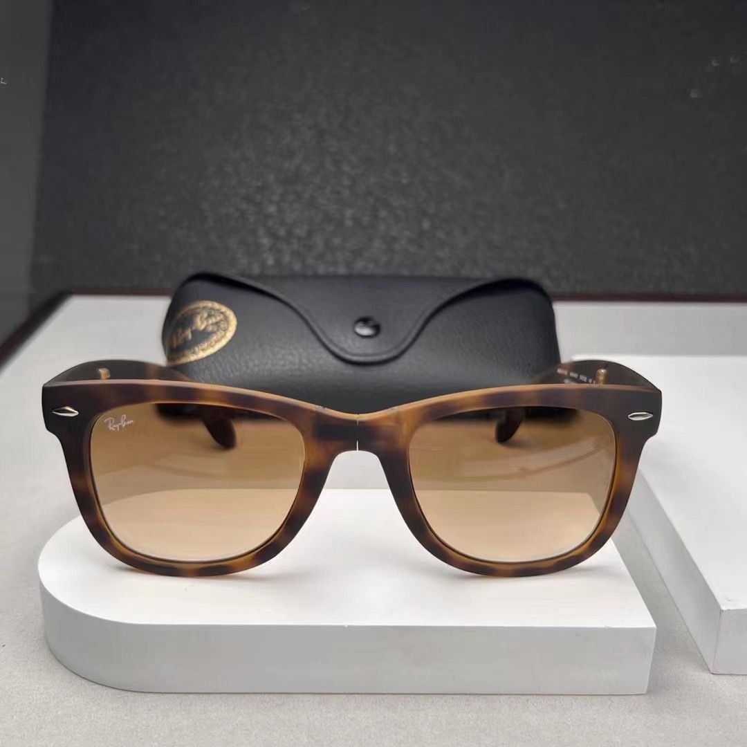 RayBan RB4105 Folding Wayferer, Men's Fashion, Watches & Accessories ...