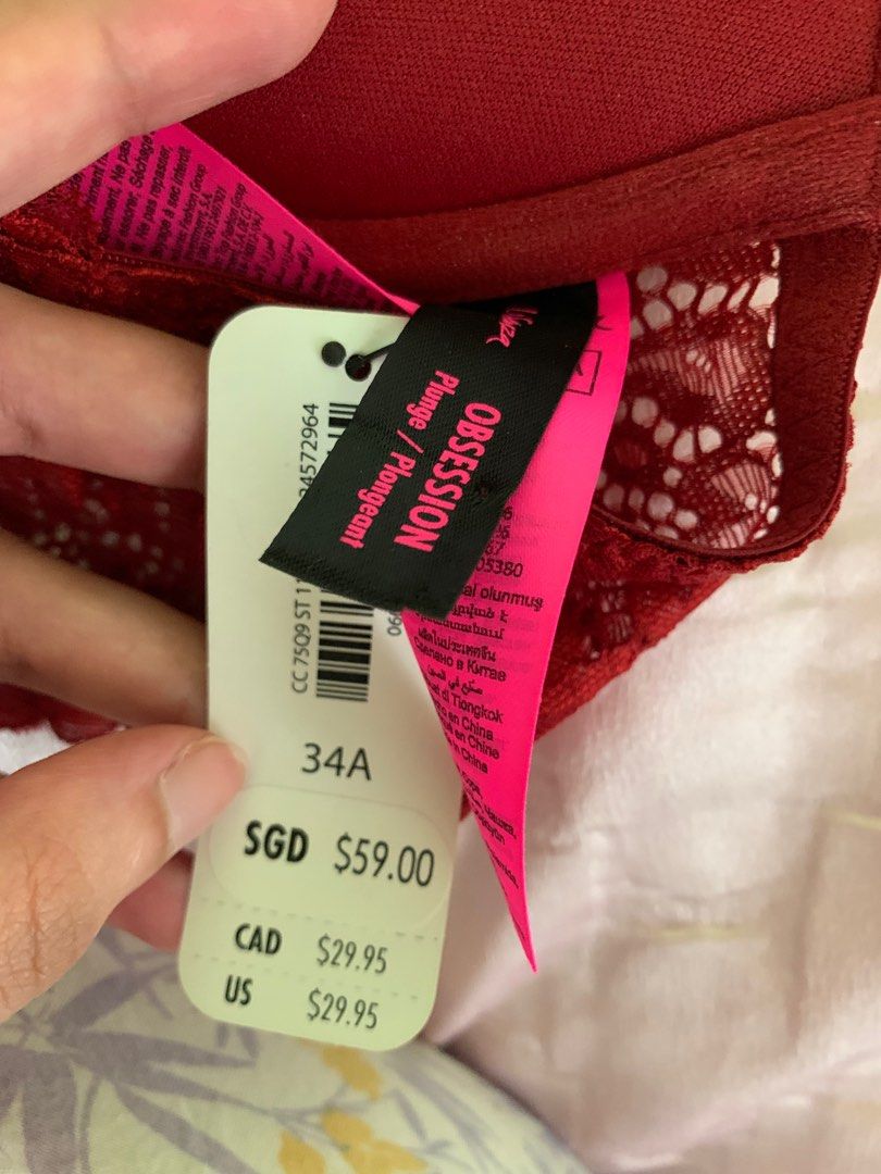 La Senza Red bra, Women's Fashion, New Undergarments & Loungewear on ...
