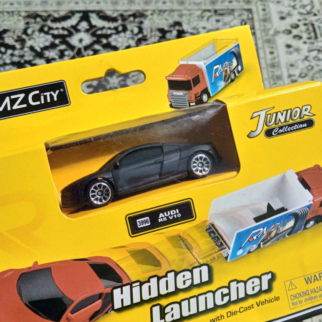 RMZ City junior collection nissan GT-R R35 Audi R8 V10 hidden launcher ...