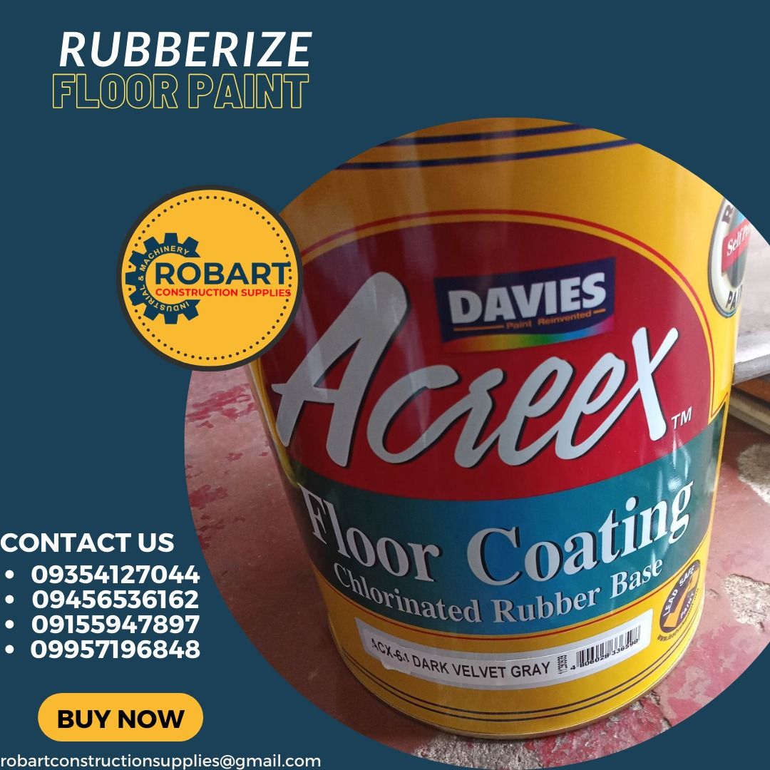 RUBBERIZE FLOOR PAINT, Commercial & Industrial, Construction Tools ...