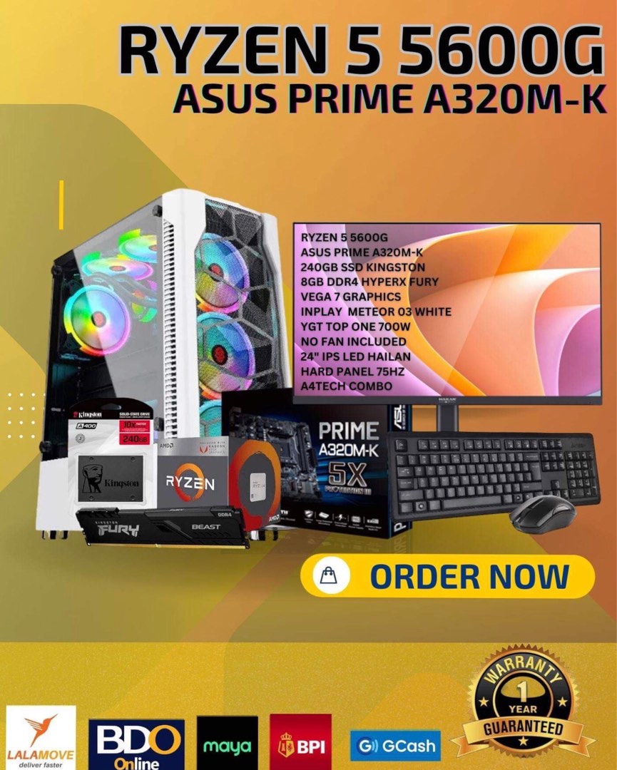 Ryzen 5 5600G set, Computers & Tech, Desktops on Carousell