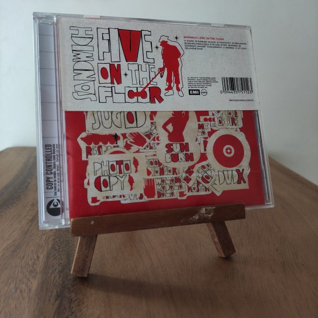 Sandwich - Five On The Floor (OPM CD), Hobbies & Toys, Music & Media ...