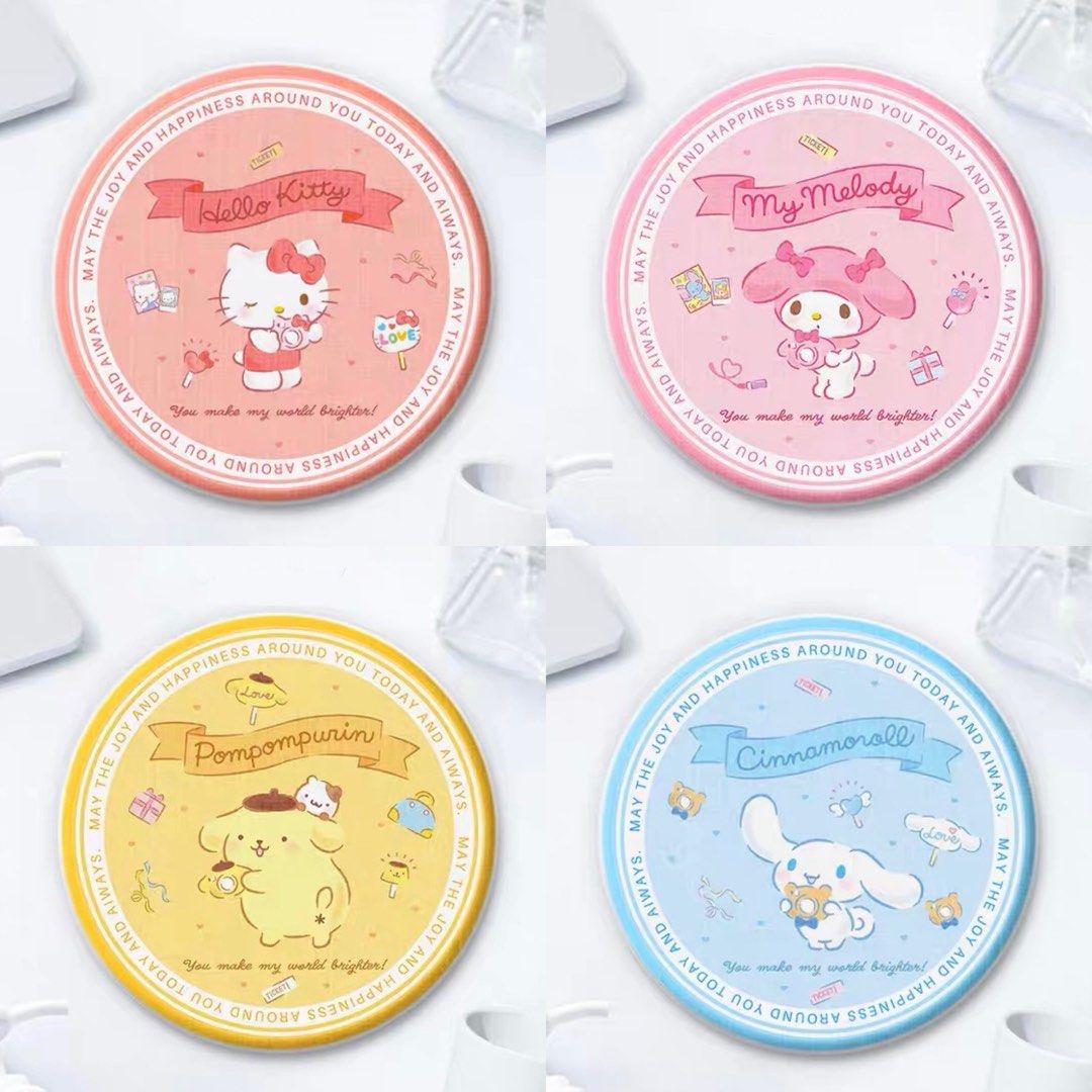 Sanrio Hello Kitty Melody Pompompurin Cinnamoroll Little Twin Stars Pochacco Disney Pooh Piglet ...