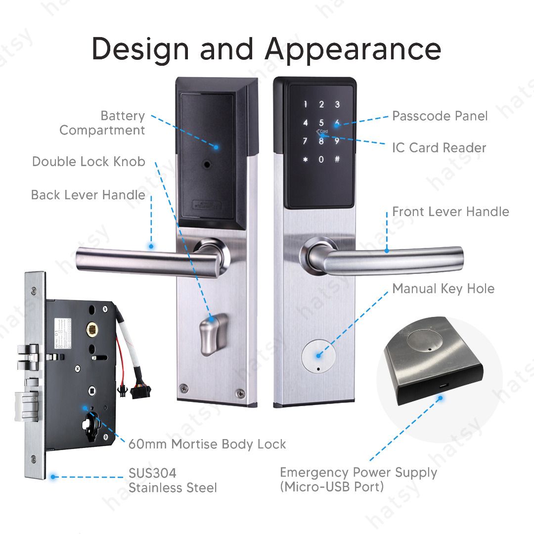 SCIENER APP - Bluetooth Smart Mortise Lock, Passcode, Card, Manual Key ...