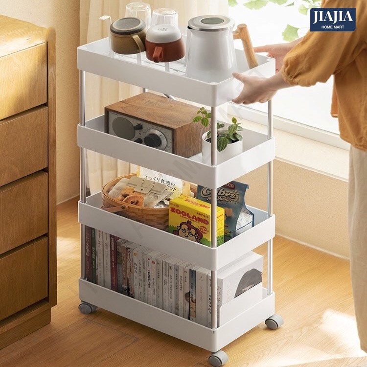 SG Trolley Rack / Multipurpose Push Cart Tray Storage Shelf Kitchen ...