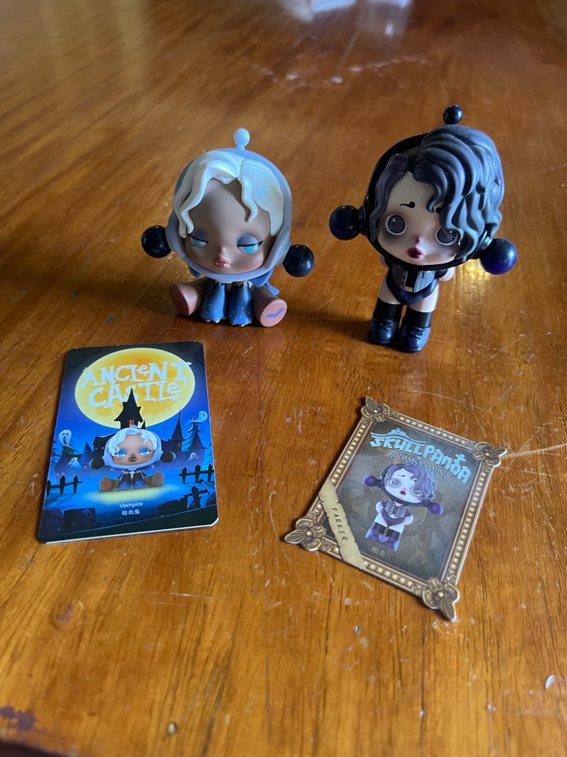 POP MART Skull Panda Addams Family x Ancient Castle, Hobbies & Toys ...