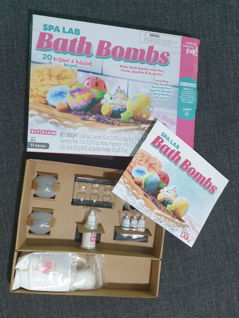 Spa Lab bath bombs making set, Hobbies & Toys, Stationery & Craft ...
