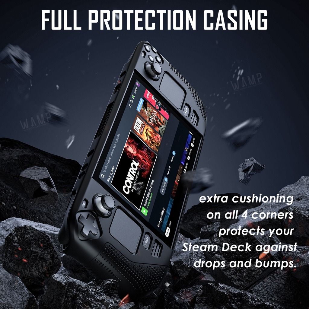 Steam Deck Ergonomic Protective Case Soft Silicon Anti-Slip Console ...