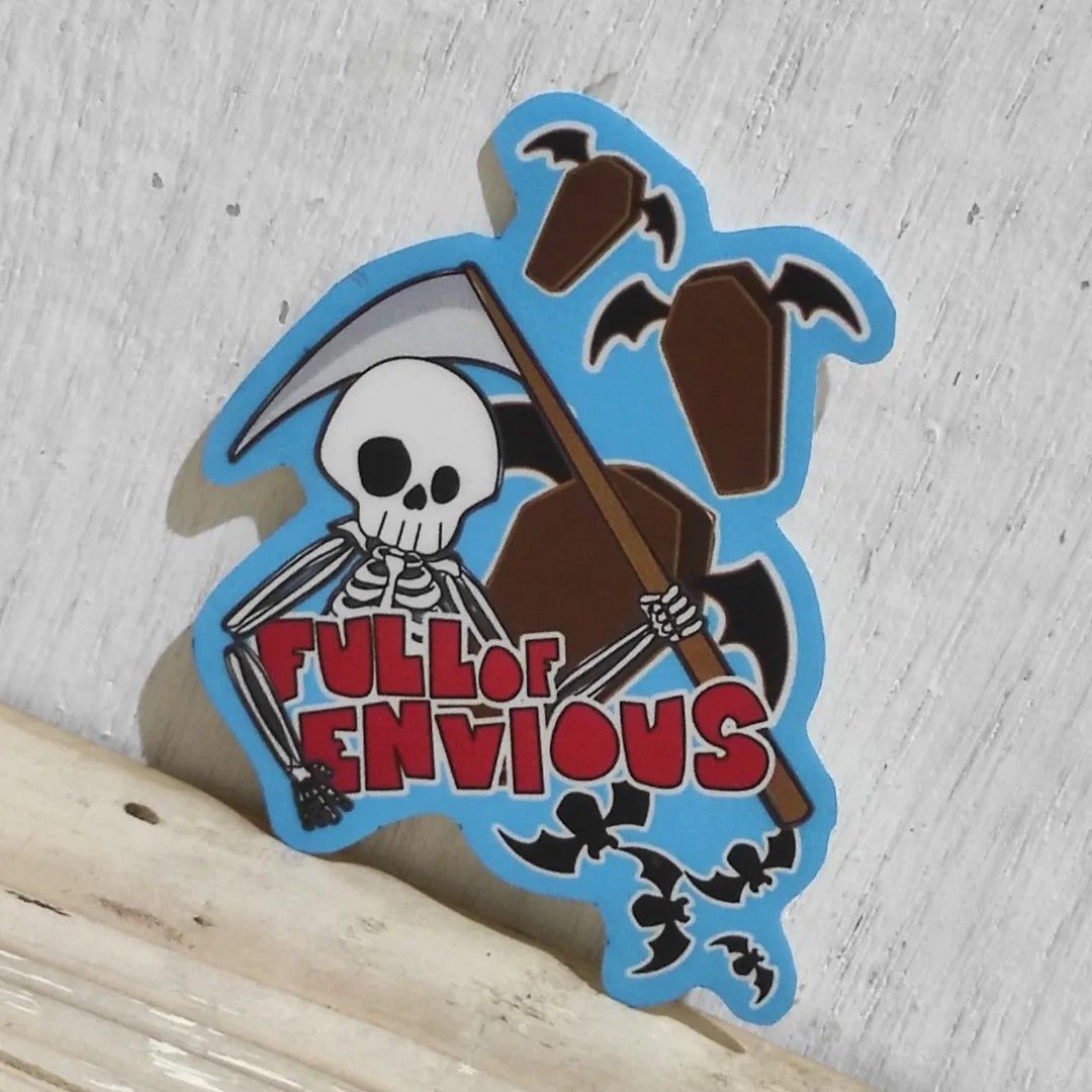 Stiker FULL OF ENVIOUS (Bahan Vinyl) Metal Emo Band, Barang Yang Dicari ...