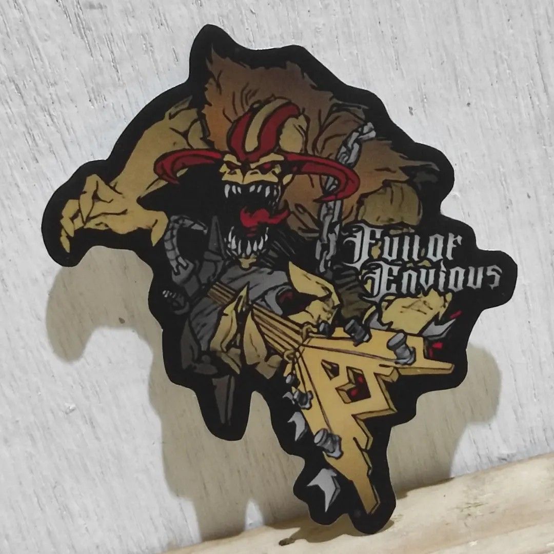 Stiker FULL OF ENVIOUS (Bahan Vinyl) Metal Emo Band, Barang Yang Dicari ...