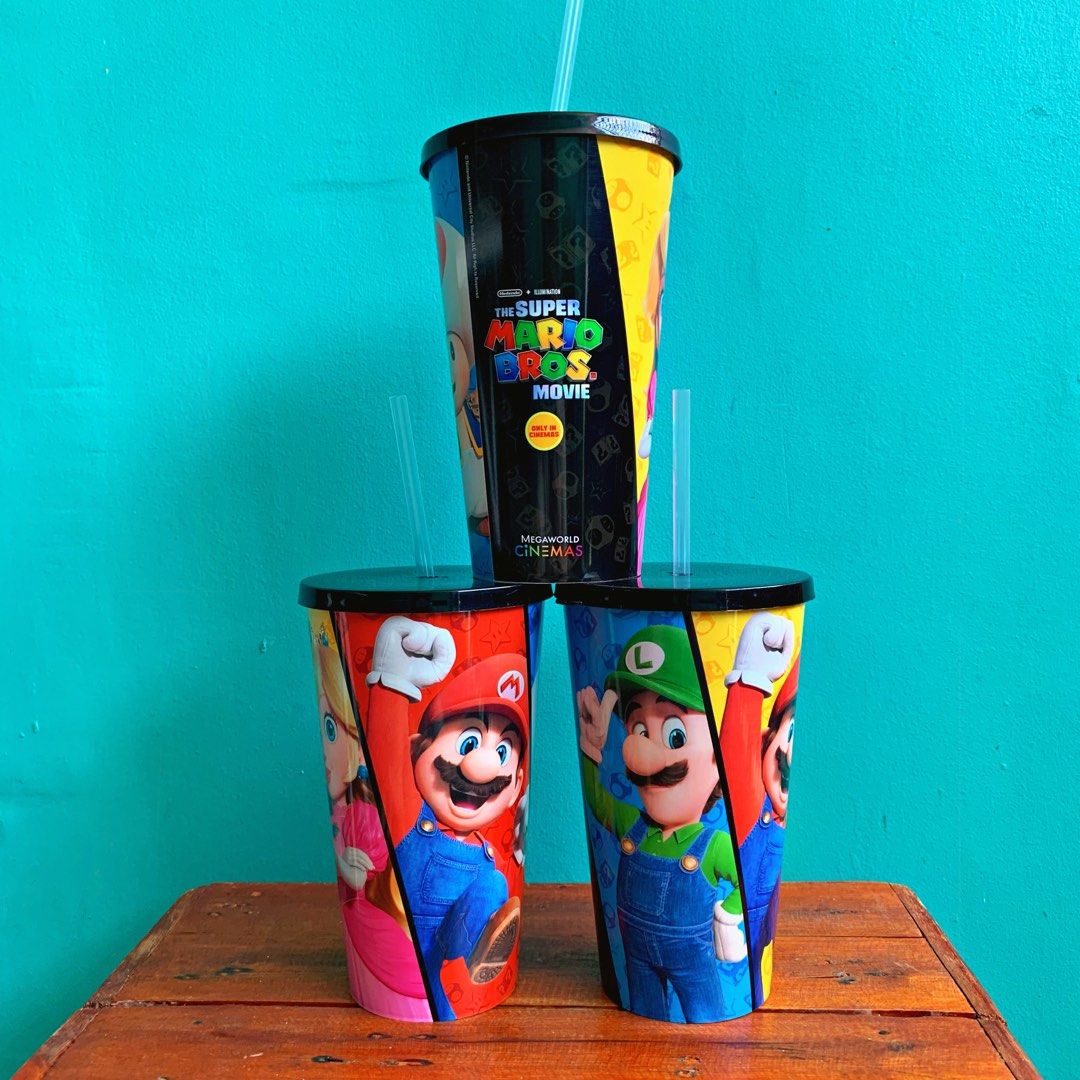 Super Mario (cup with straw), Hobbies & Toys, Toys & Games on Carousell