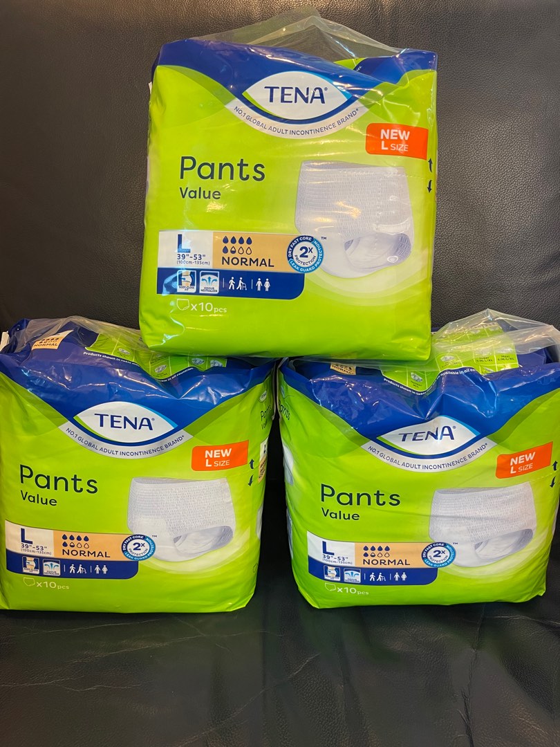 Tena Adult Diapers Pants, Health & Nutrition, Assistive & Rehabilatory Aids, Adult Incontinence ...