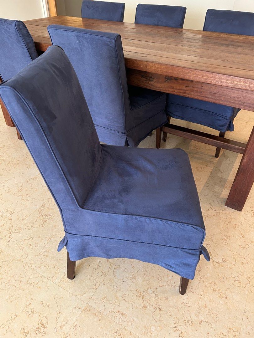 Tequila kola Dining table set with 12 chair covers, Furniture & Home ...