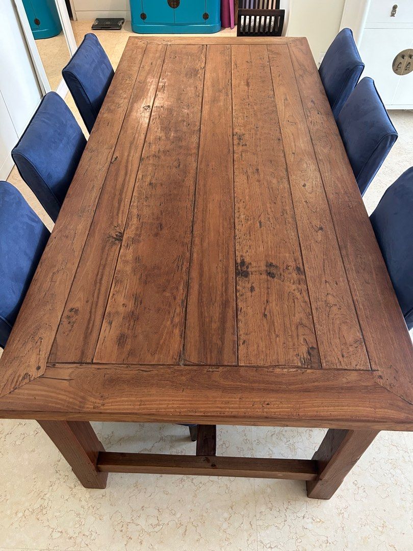 Tequila kola Dining table set with 12 chair covers, Furniture & Home ...
