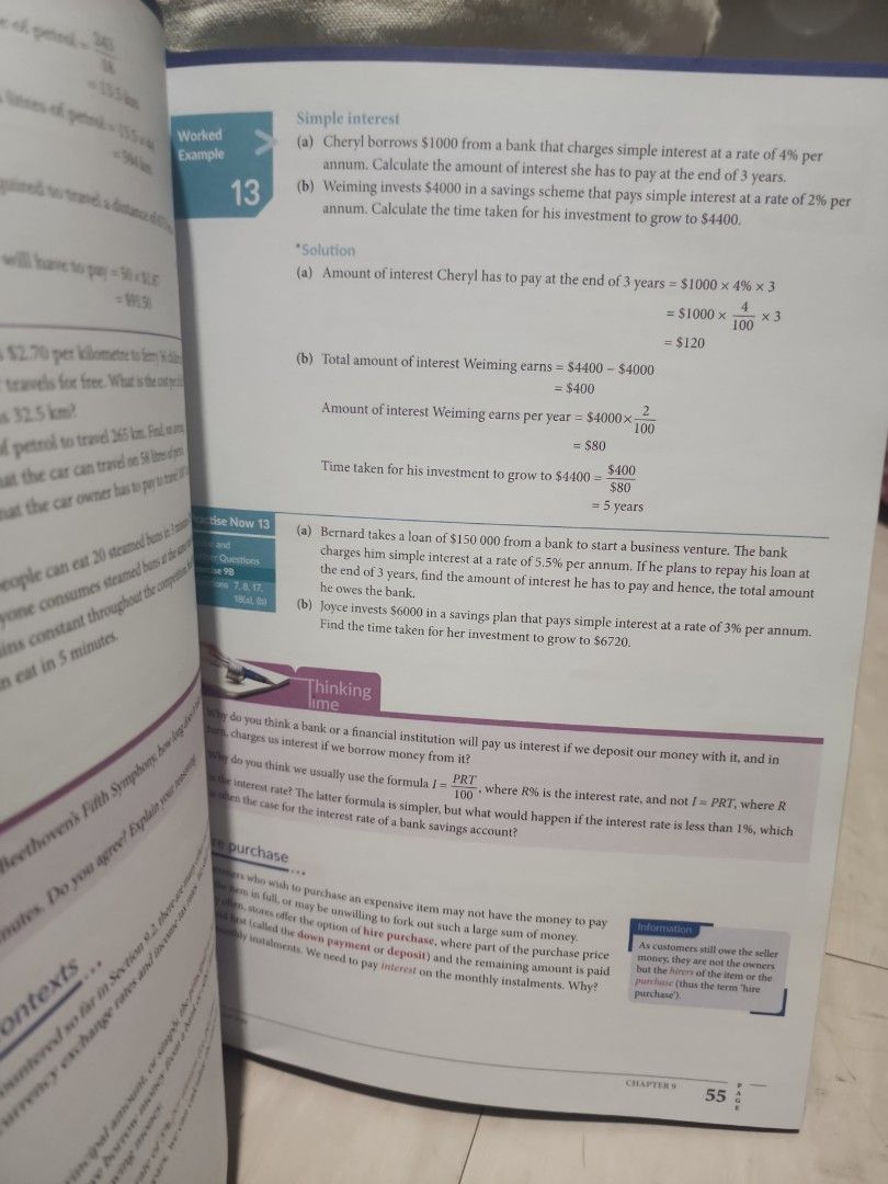 Think Mathematics 8th edition Textbook 1B, Hobbies & Toys, Books ...