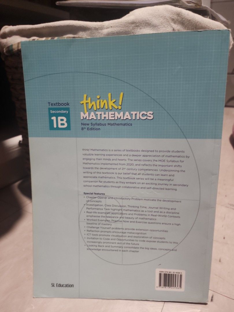 Think Mathematics 8th edition Textbook 1B, Hobbies & Toys, Books ...