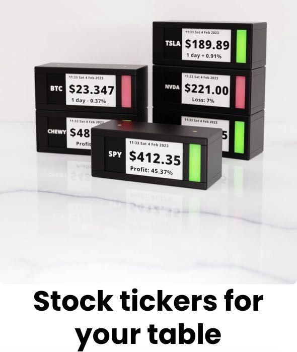 Tickrmeter - Stock tickers for your desk, 興趣及遊戲, 手作＆自家設計, 其他 - Carousell