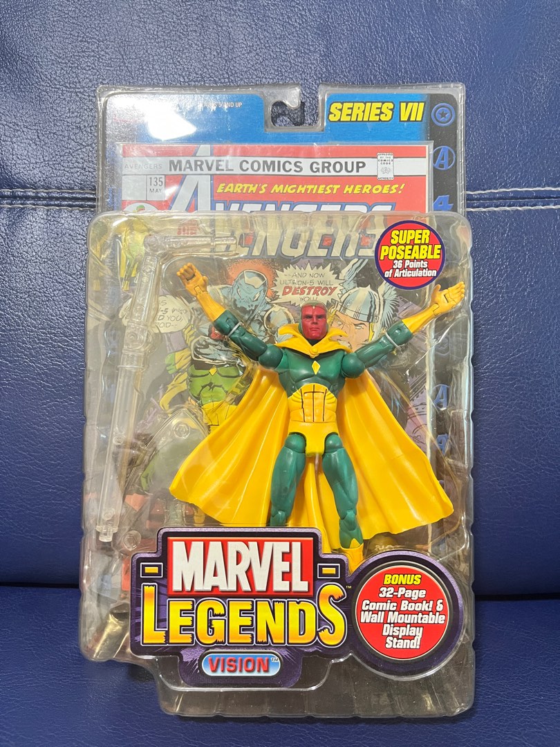 Toy Biz Marvel Legends Series Vii Vision Action Figure 2004, Hobbies ...