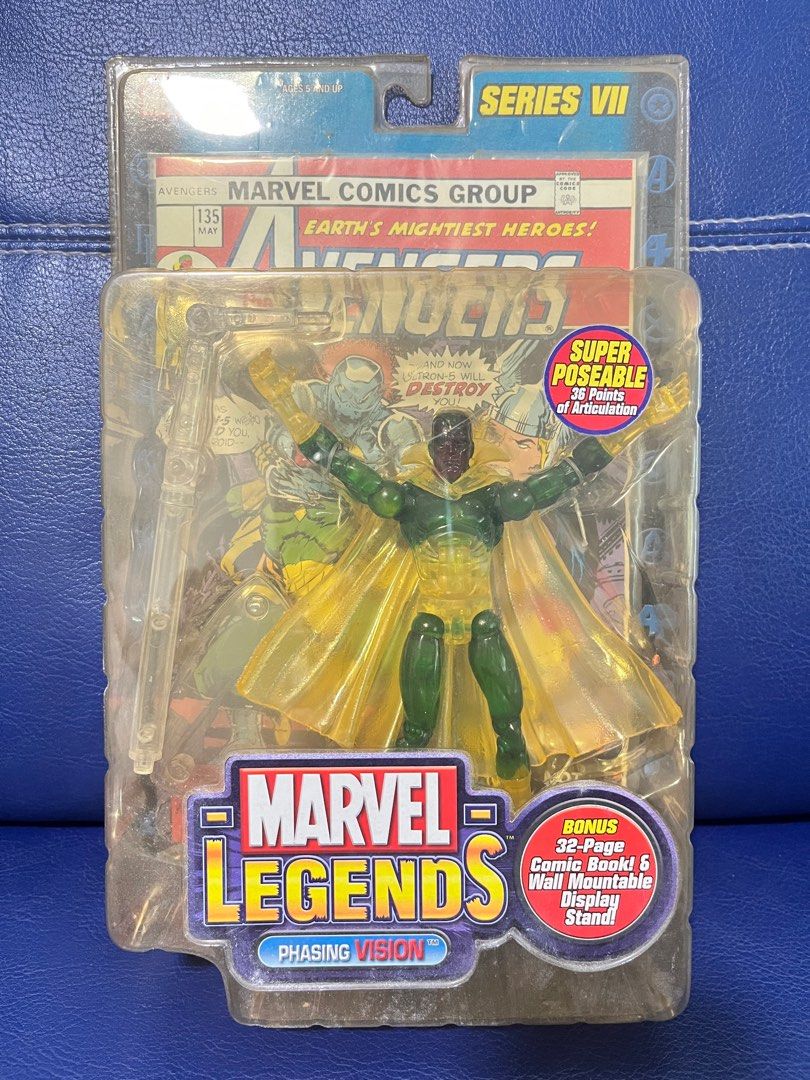 Toy Biz Marvel Legends Series Vii Vision Action Figure 2004, Hobbies ...