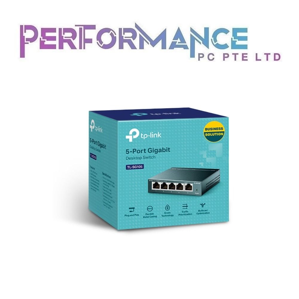 TP-Link TL-SG105 | 5 Port Gigabit Unmanaged Ethernet Network Switch, Ethernet Splitter | Plug ...