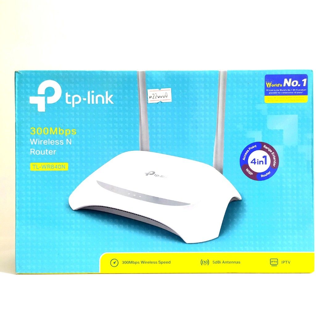 TP-Link TL-WR840N 300MBps Wireless N Router WIFI, Elektronik, Bagian ...