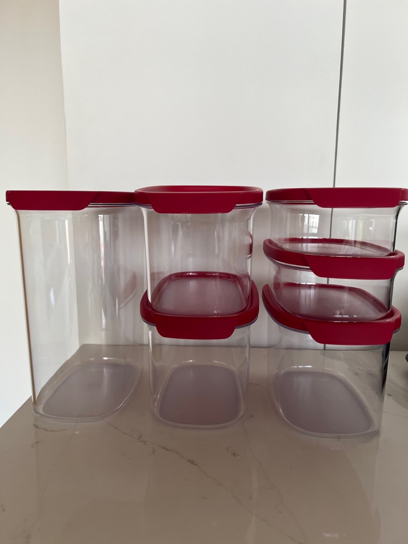 Tupperware Ultra Clear Containers Set, Furniture & Home Living ...