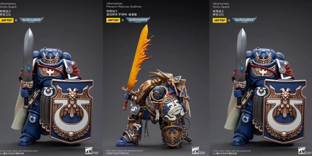 Ultramarines Primarch Roboute with 2 of his Victrix Guards, Hobbies ...