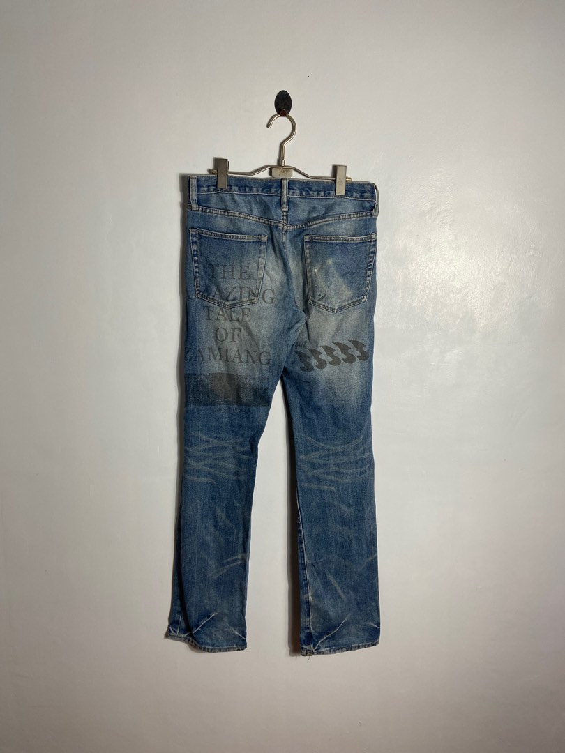 Undercover Ss06 The Amazing Tale Of Zamiang Denim Pants on Carousell