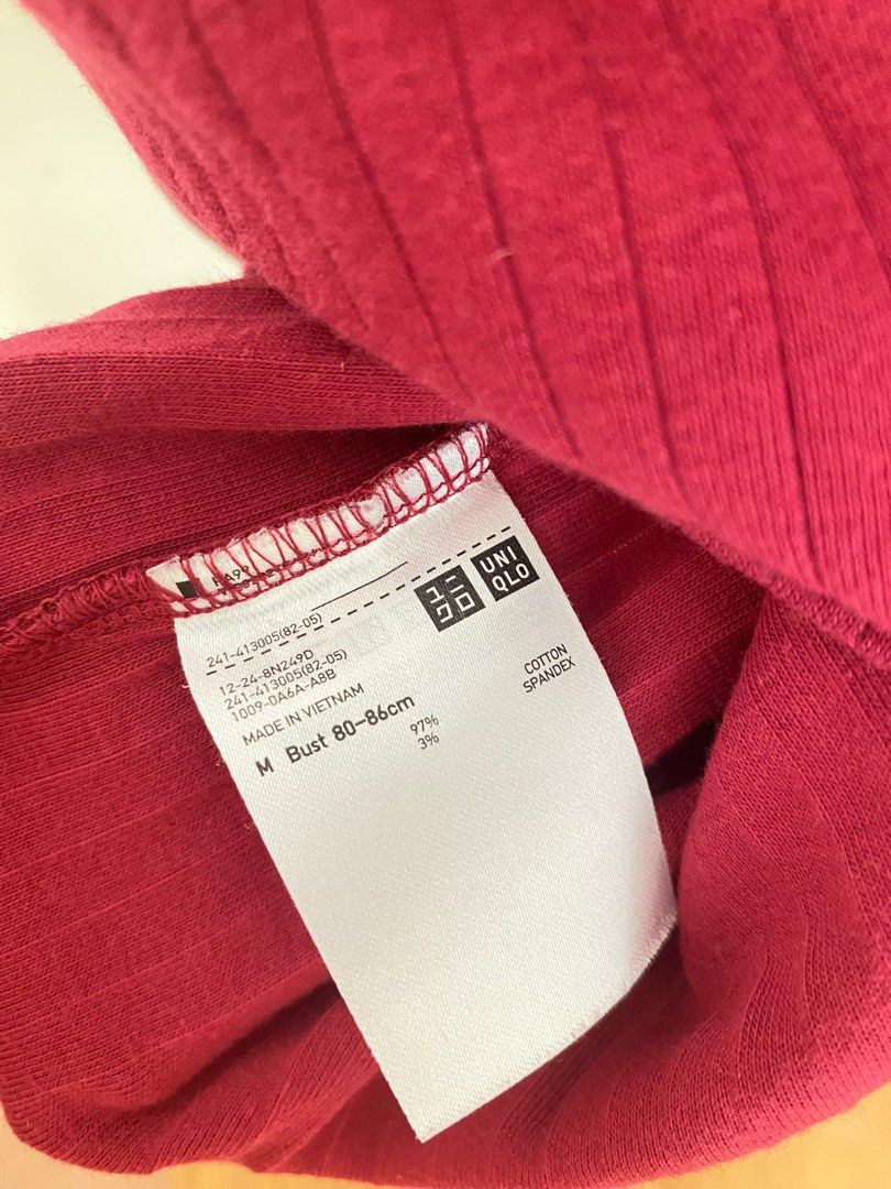 Uniqlo red top on Carousell
