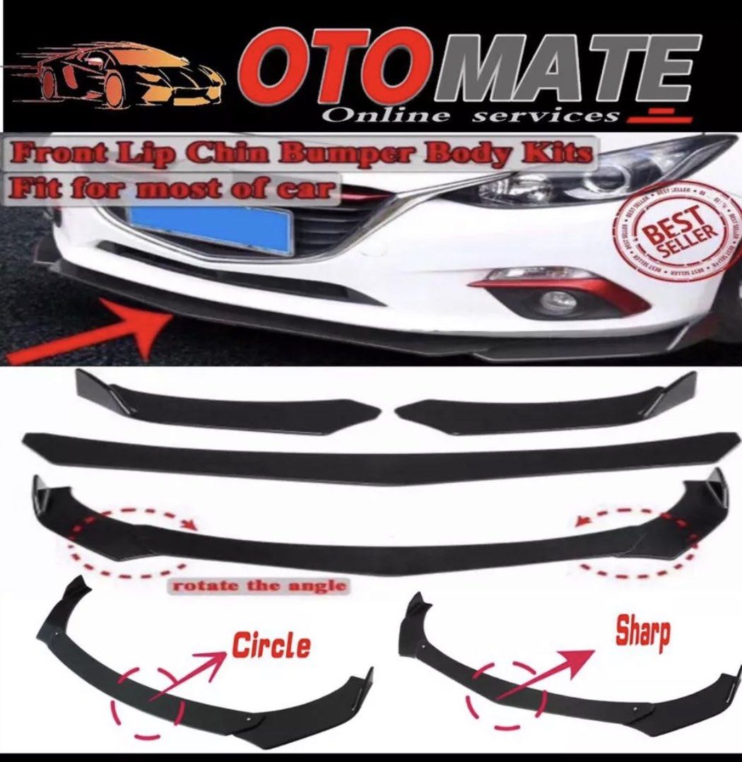 Universal Front Lip, Car Accessories, Accessories on Carousell