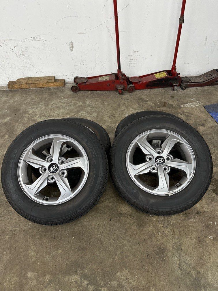 Used 15 Inch Original Hyundai Rims with Nexen 195 65 15 Tyres, Car ...