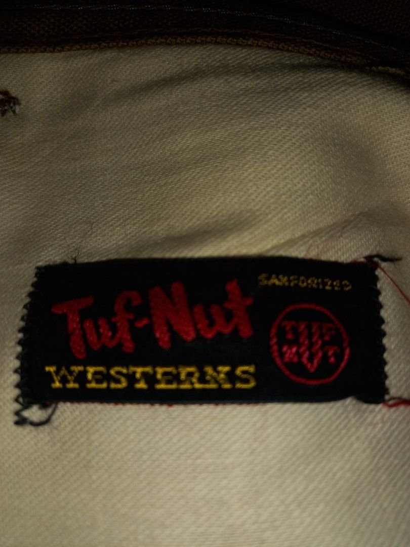 VINTAGE 60s TUFNUT WESTERN SANFORIZED JEANS, Women's Fashion, Bottoms ...