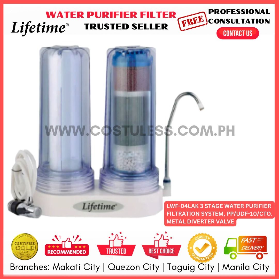 WATER PURIFIER, Lifetime Water Purifier Alkaline Complete Water Filter ...