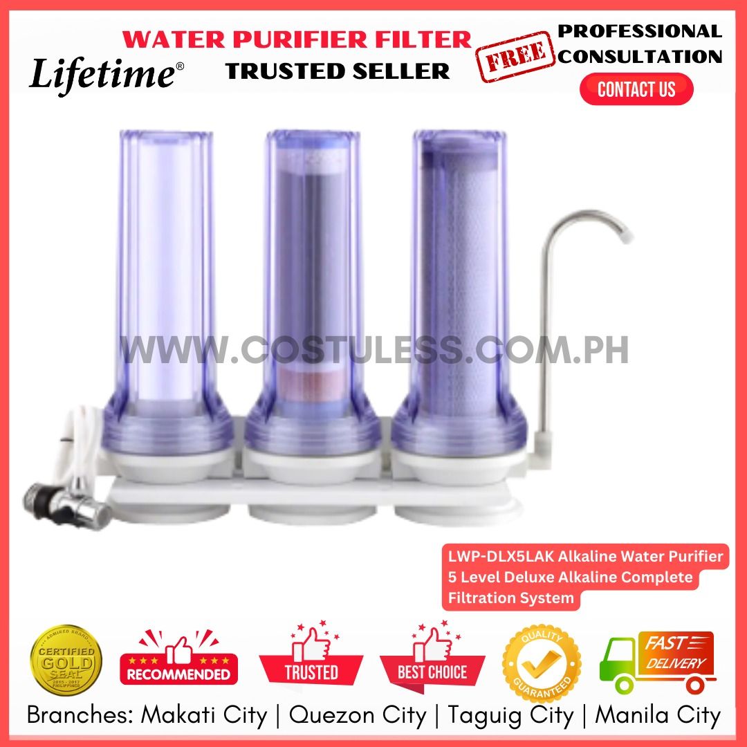 WATER PURIFIER, Lifetime Water Purifier Alkaline Complete Water Filter ...