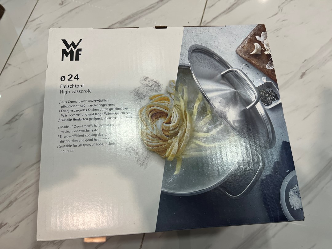 WMF pot and lid 24cm stainless, Furniture & Home Living, Kitchenware ...