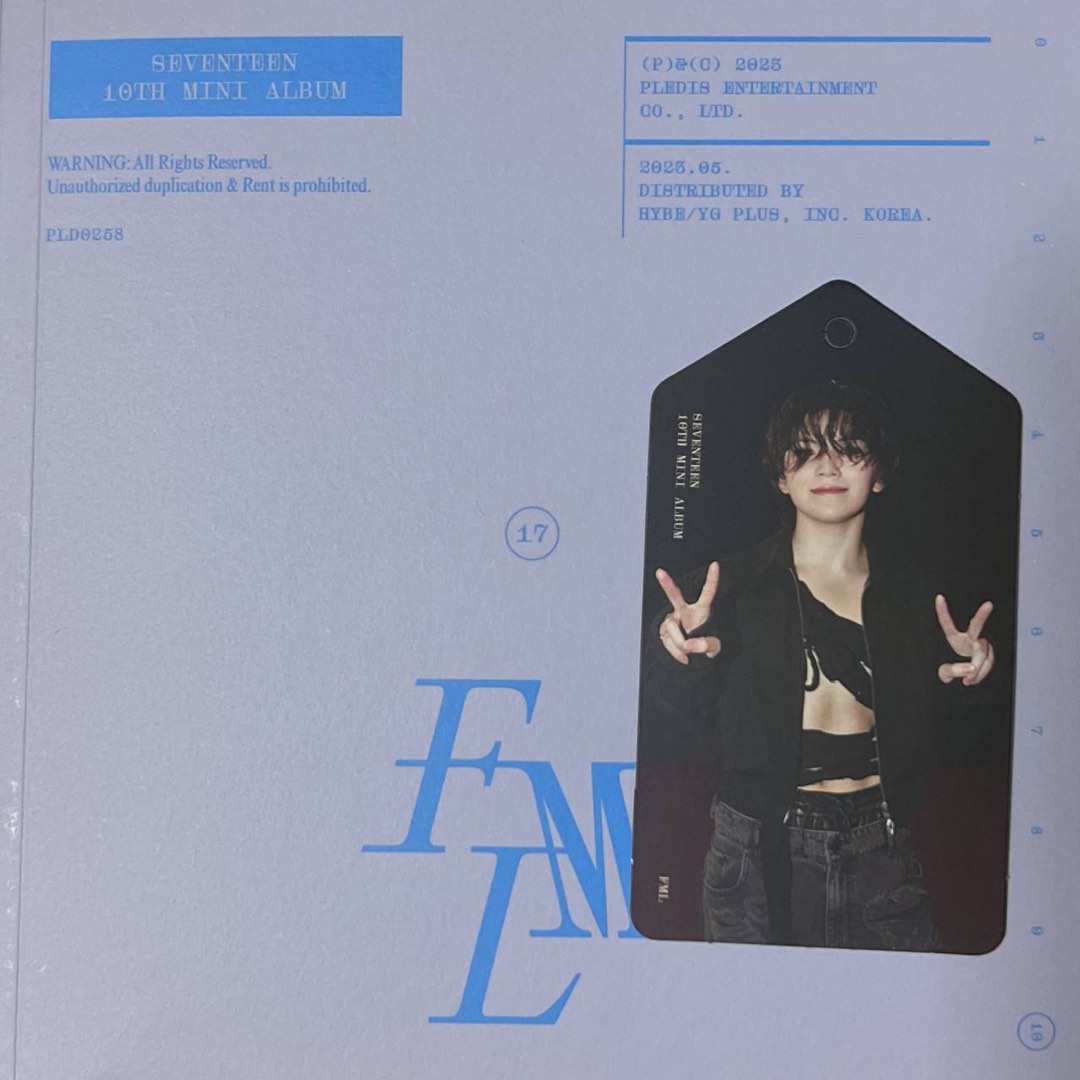 WTT Seventeen FML Deluxe Paper Tag Woozi | Scoups Jeonghan Joshua Jun Hoshi Wonwoo Woozi The8 ...