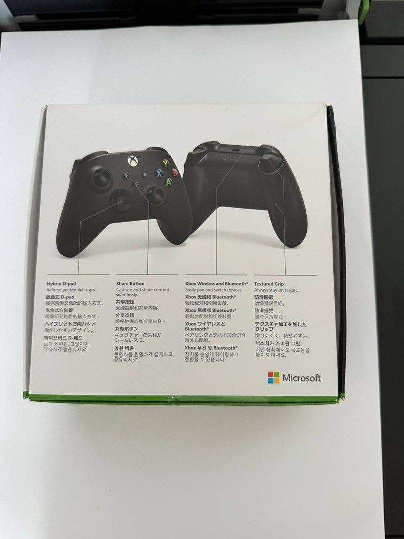 Xbox One X Controller Carbon Black (Brand New), Video Gaming, Gaming ...