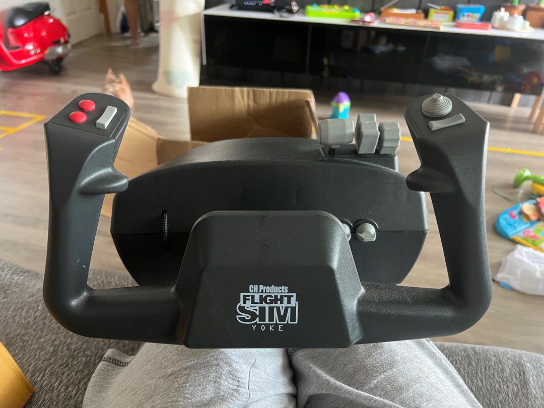 Yoke for flight simulator, Video Gaming, Gaming Accessories ...
