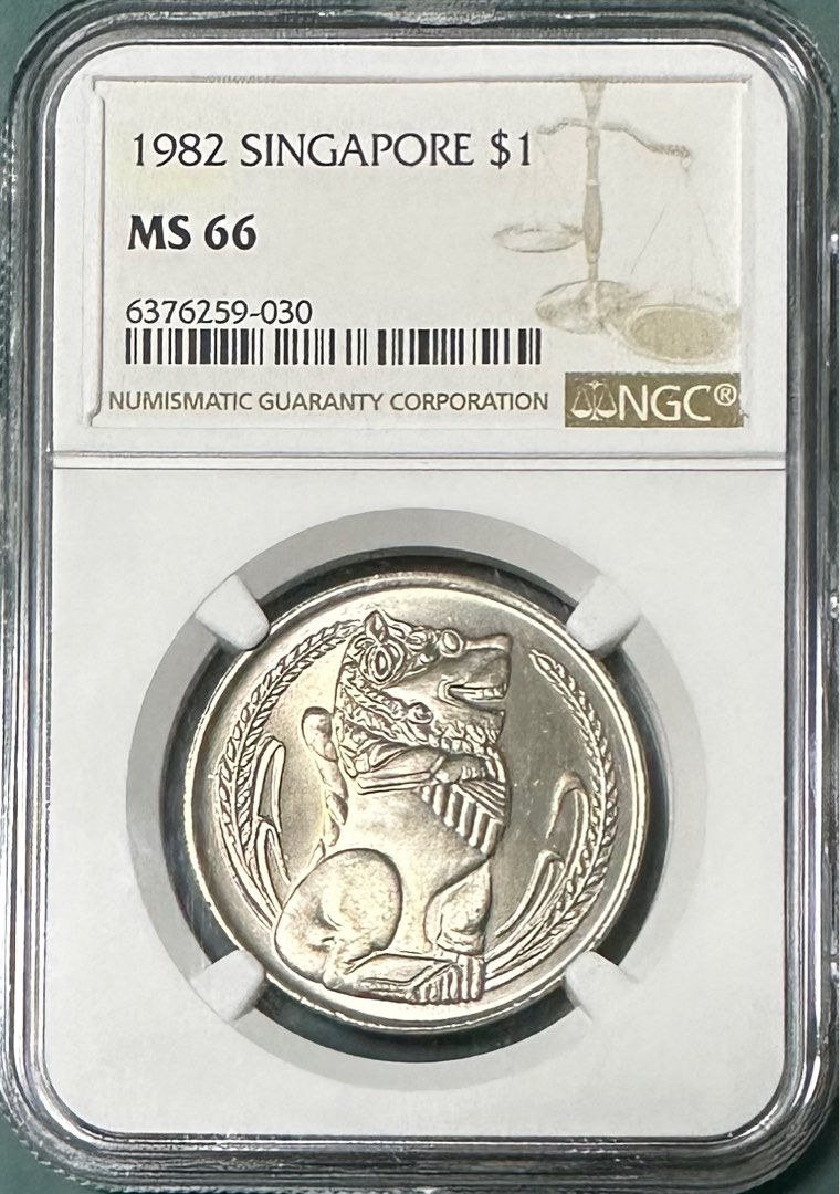 1982 Singapore $1 NGC MS66, Hobbies & Toys, Memorabilia & Collectibles, Currency on Carousell