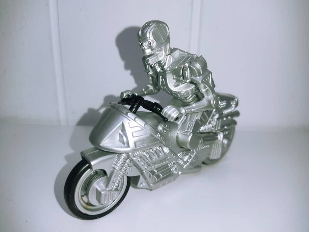 1995 TERMINATOR 2 JUDGMENT DAY ENDOSKELETON FUTURE WARS MOTORCYCLE TOY ...