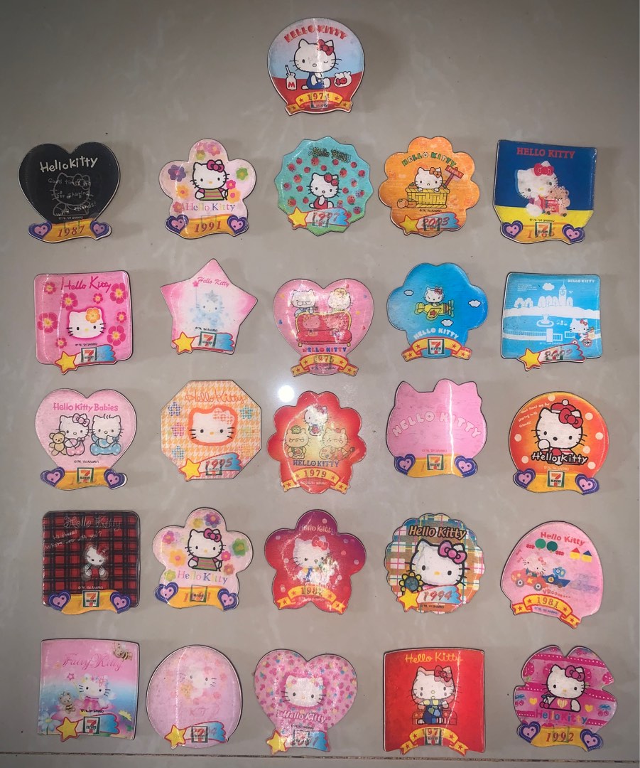 2004 HELLO KITTY CELEBRATION MAGNETS X 7Eleven MAGNETS on Carousell